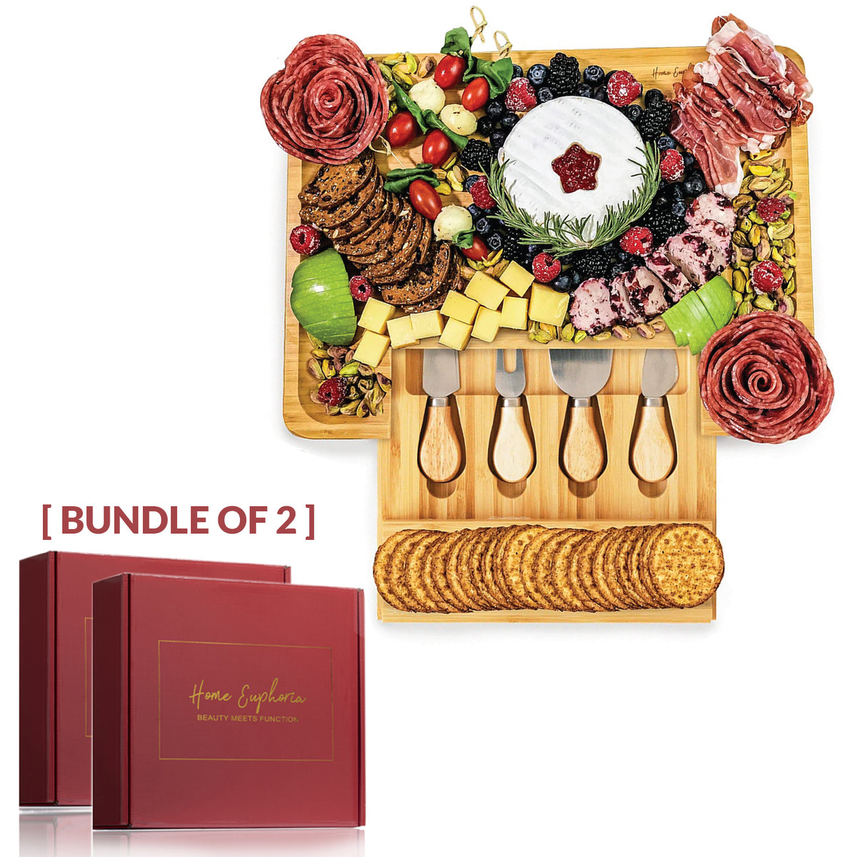 [ Bundle of 2 ] Original Cheeseboard Set | Home Euphoria